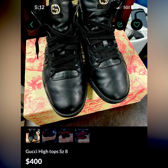 Shoes | Gucci High Tops Sz8 | Poshmark